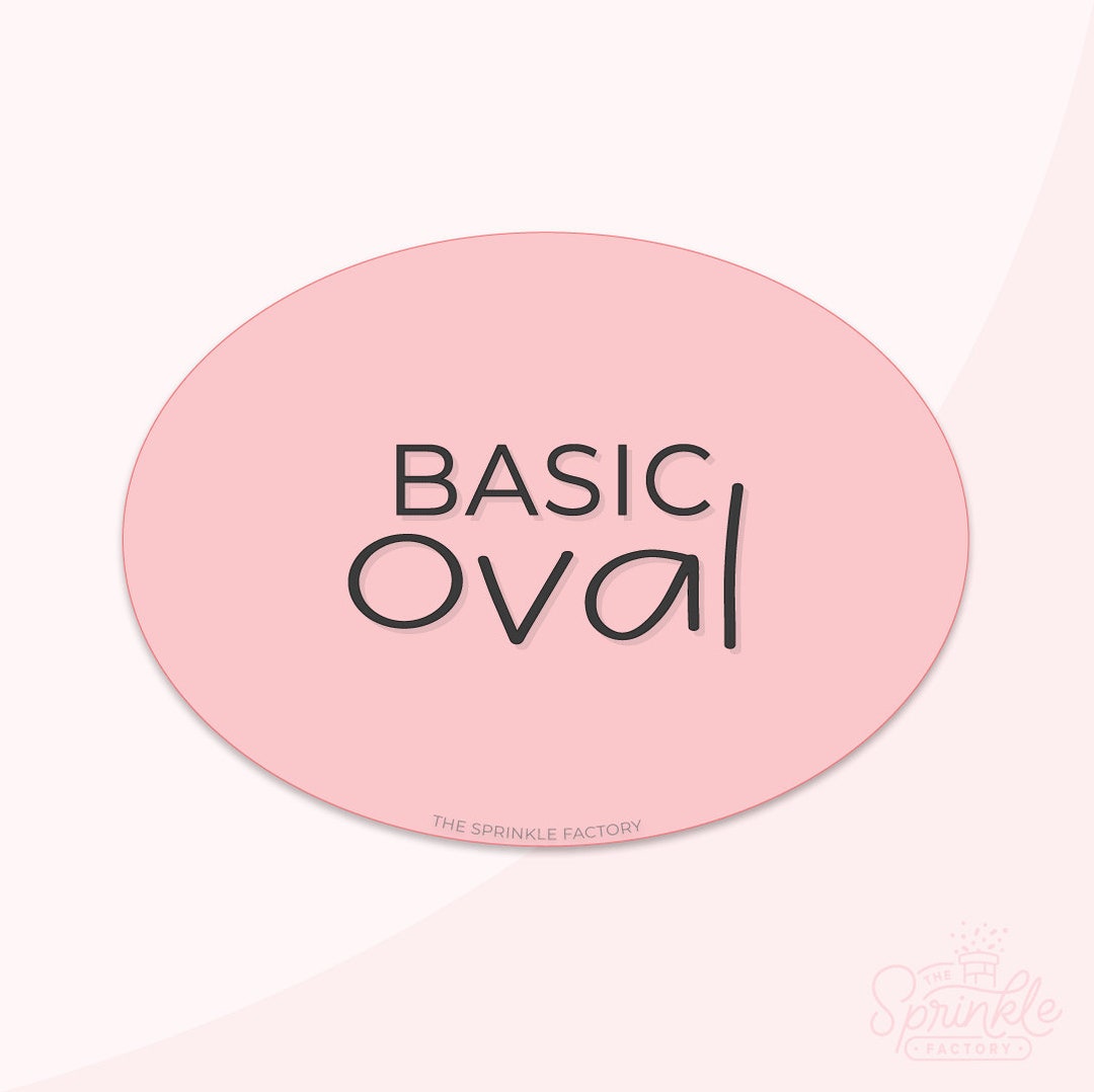 Basic Oval Cookie Cutter Set With 7 .STL Files + .SVG Outline! - Etsy