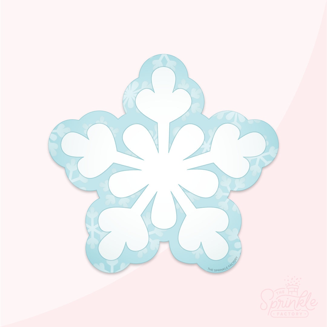 Classic Snowflake Cookie Cutter .STL Files With Eddie .PNG Image - Etsy