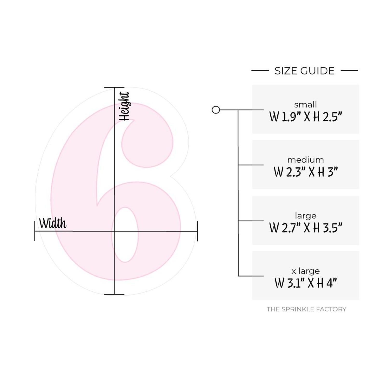 Fancy Number 6 Cookie Cutter Set .STL Files + . PNG Eddie Images! - Etsy