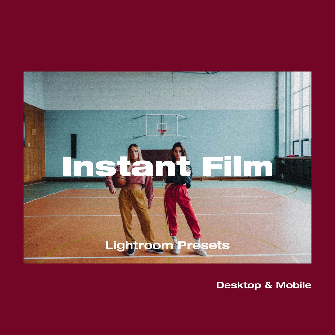 Instant Film Lightroom Presets Aesthetic Pack for Desktop & Mobile for ...