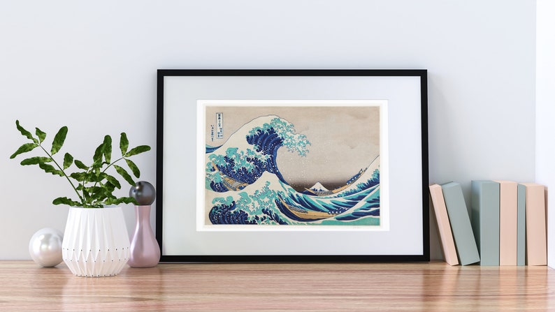 Japanese Art the Great Wave off Kanagawa Poster Reproduction / - Etsy