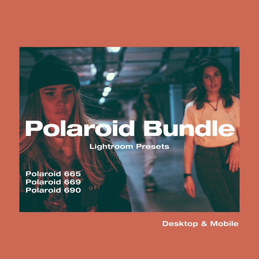 34 Polaroid Film Look Bundle Lightroom Presets Aesthetic Pack for ...