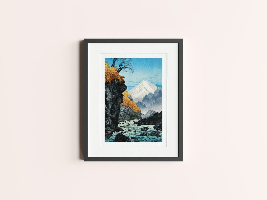 Mount Ashitaka Japanese Art Poster, Hiroaki Takahashi Print (digital ...