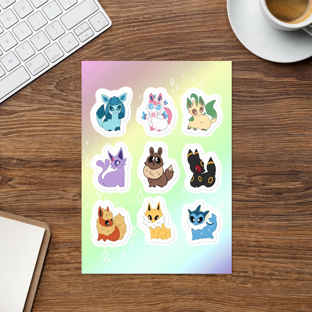 Eeveelutions Sticker Sheet - Etsy