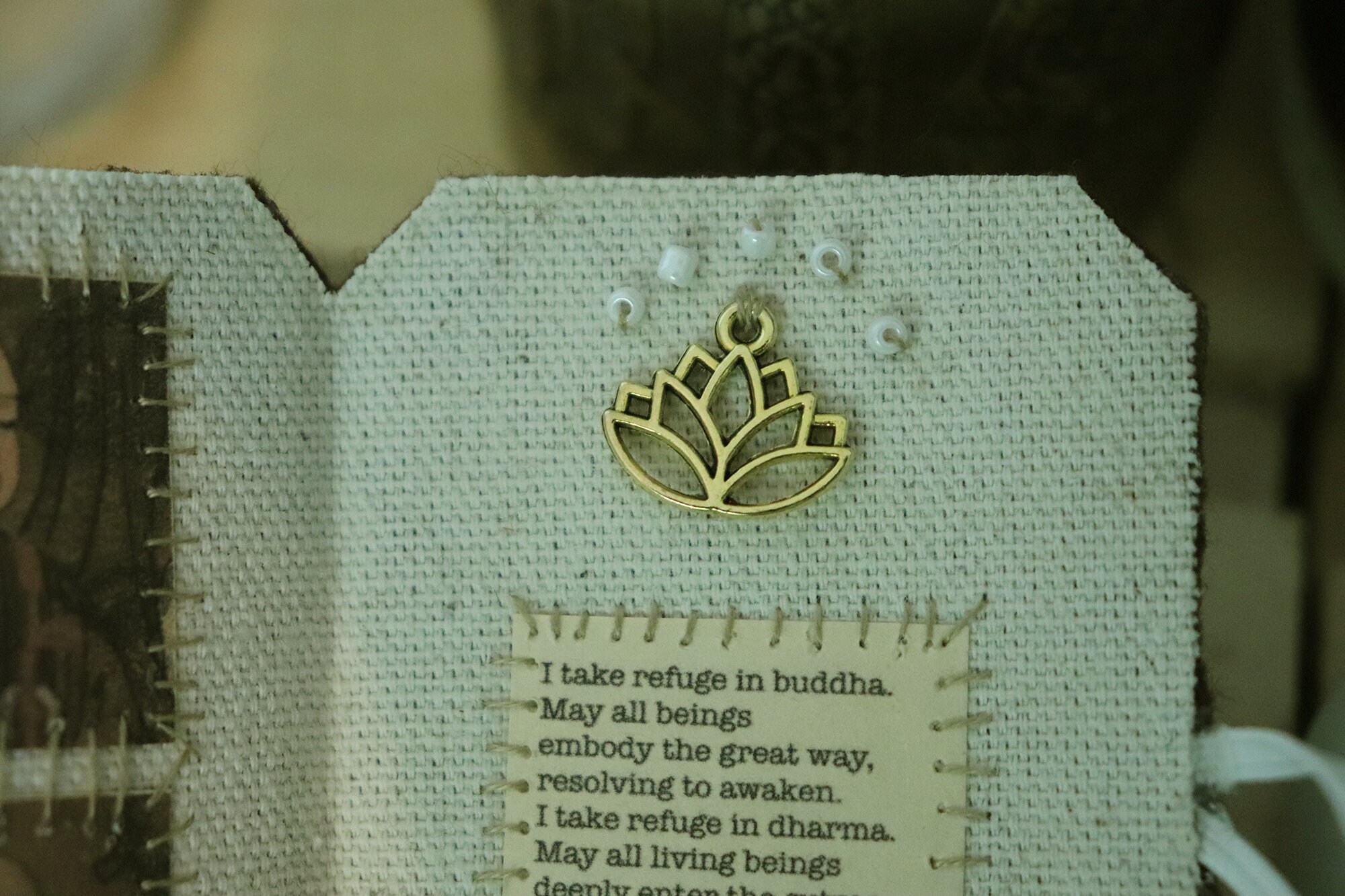 Zen Buddhist Pocket Oratory Three Jewels Diptych - Etsy