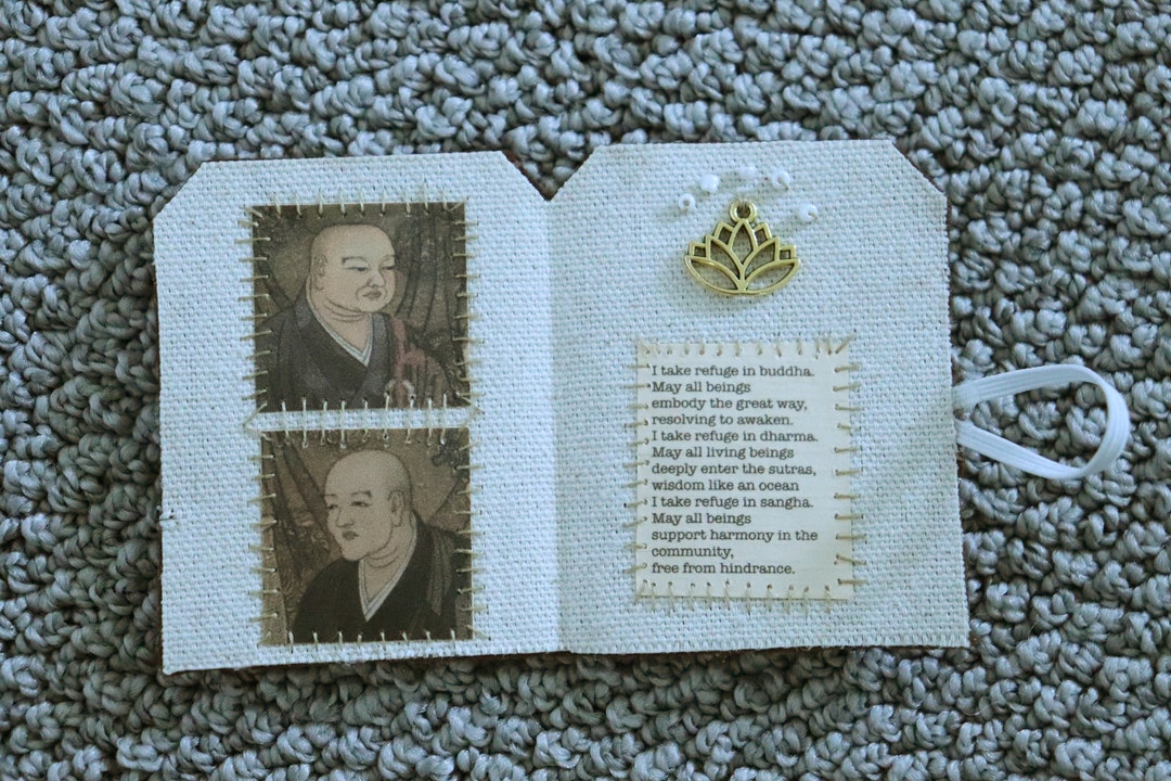 Zen Buddhist Pocket Oratory - Three Jewels Diptych - Etsy