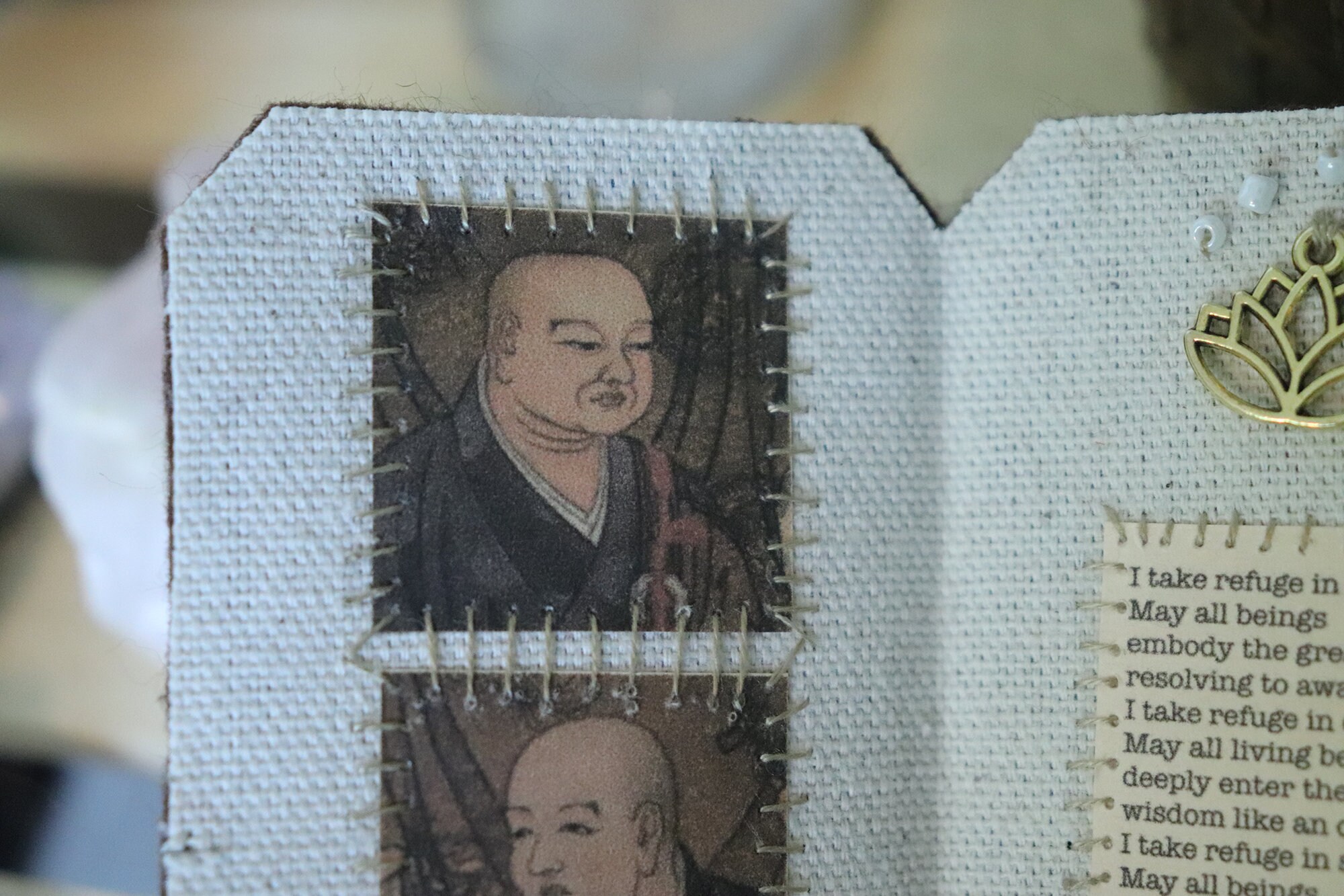 Zen Buddhist Pocket Oratory Three Jewels Diptych - Etsy