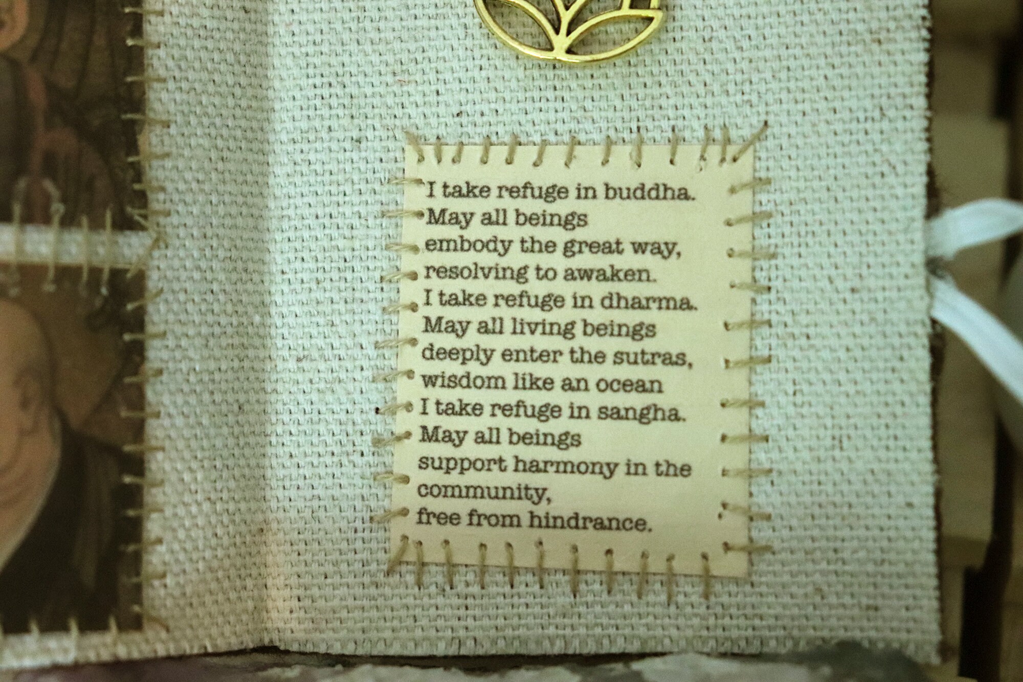 Zen Buddhist Pocket Oratory Three Jewels Diptych - Etsy