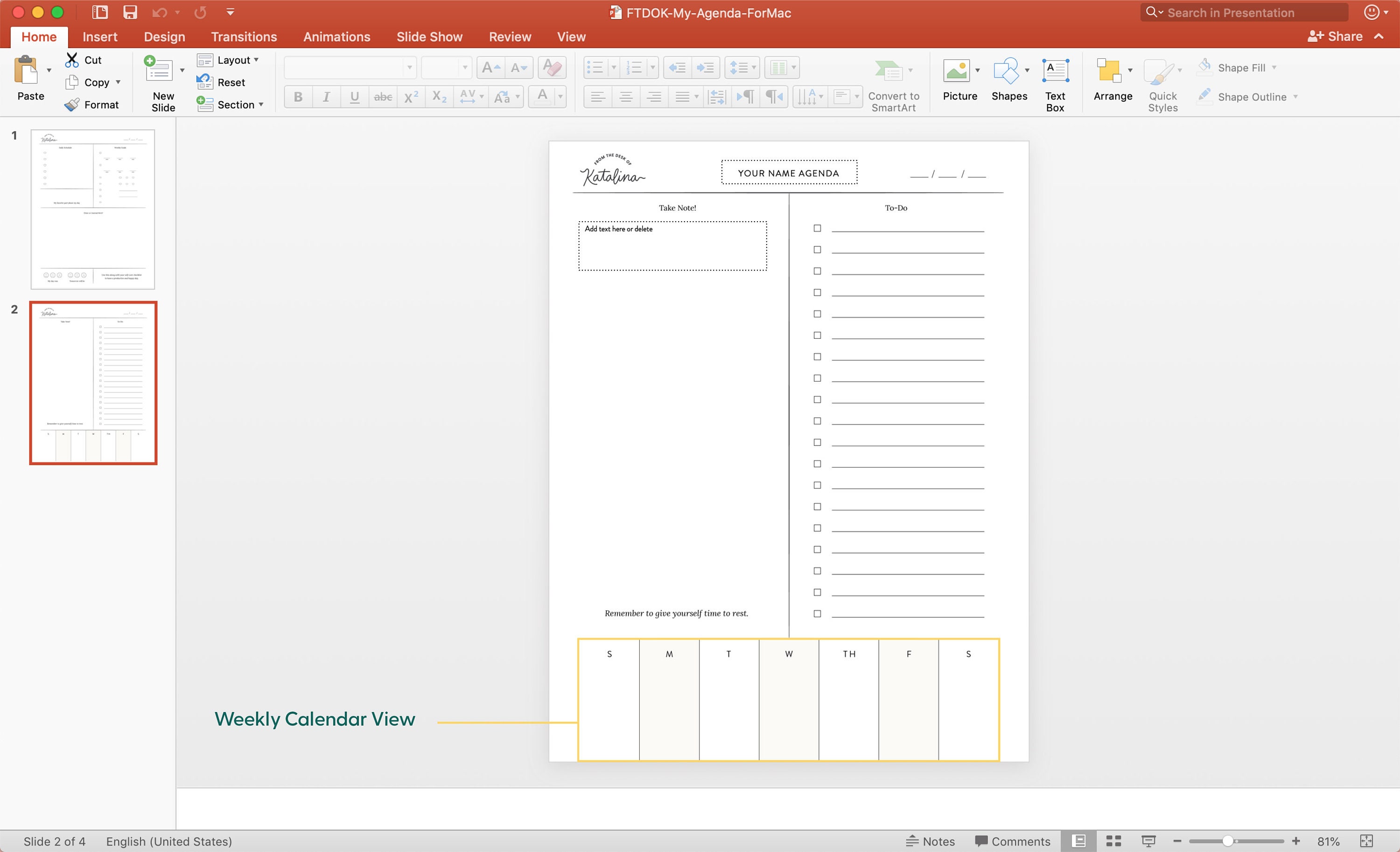 Digital Daily Routine Planner Printable Edit With Powerpoint 2023 ...