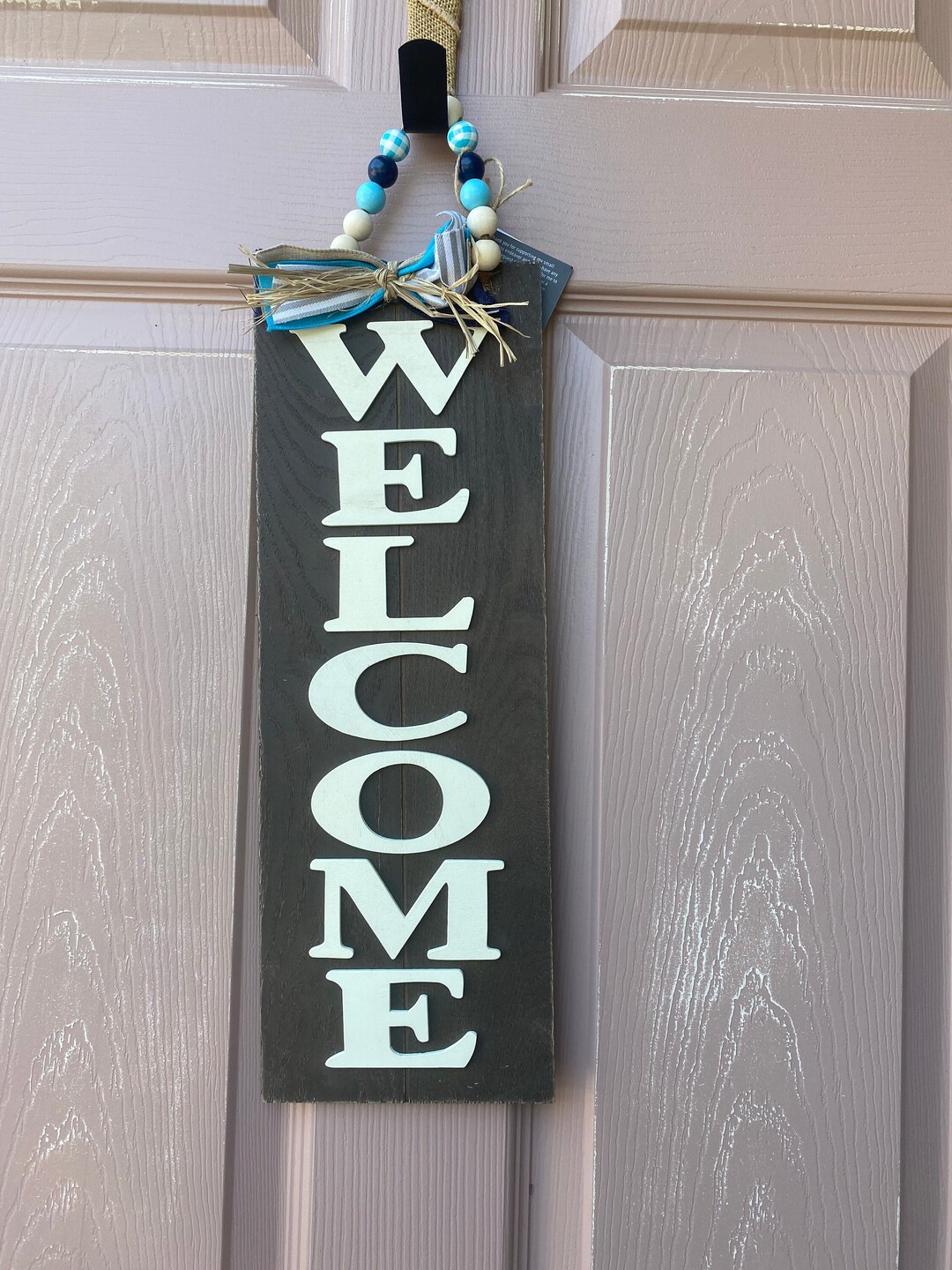 Wood Sign, Small Wood Sign, Welcome Sign, Blessed Sign, Door Decor ...