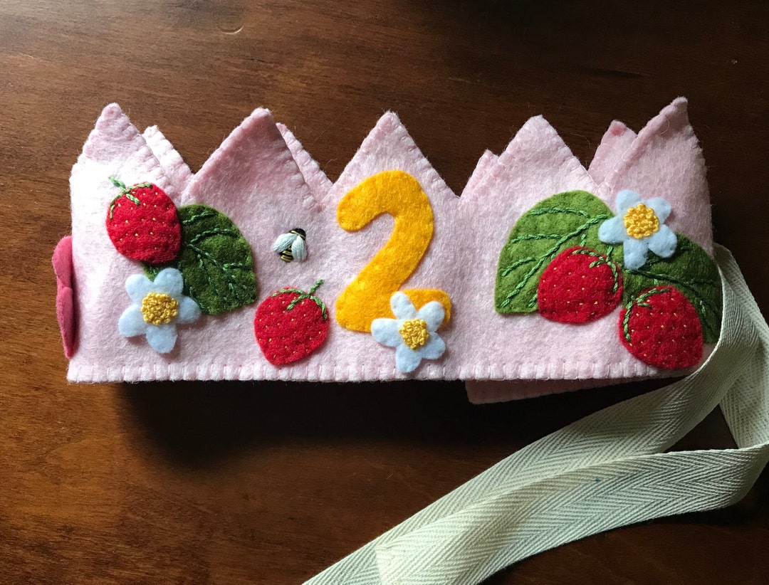 Custom Felt Crown | Custom Birthday Crown - Etsy