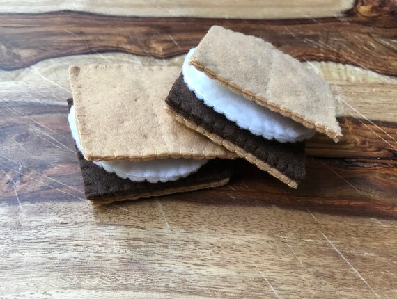 Felt S more Set Smore Pretend Food Camping Play Food - Etsy.de