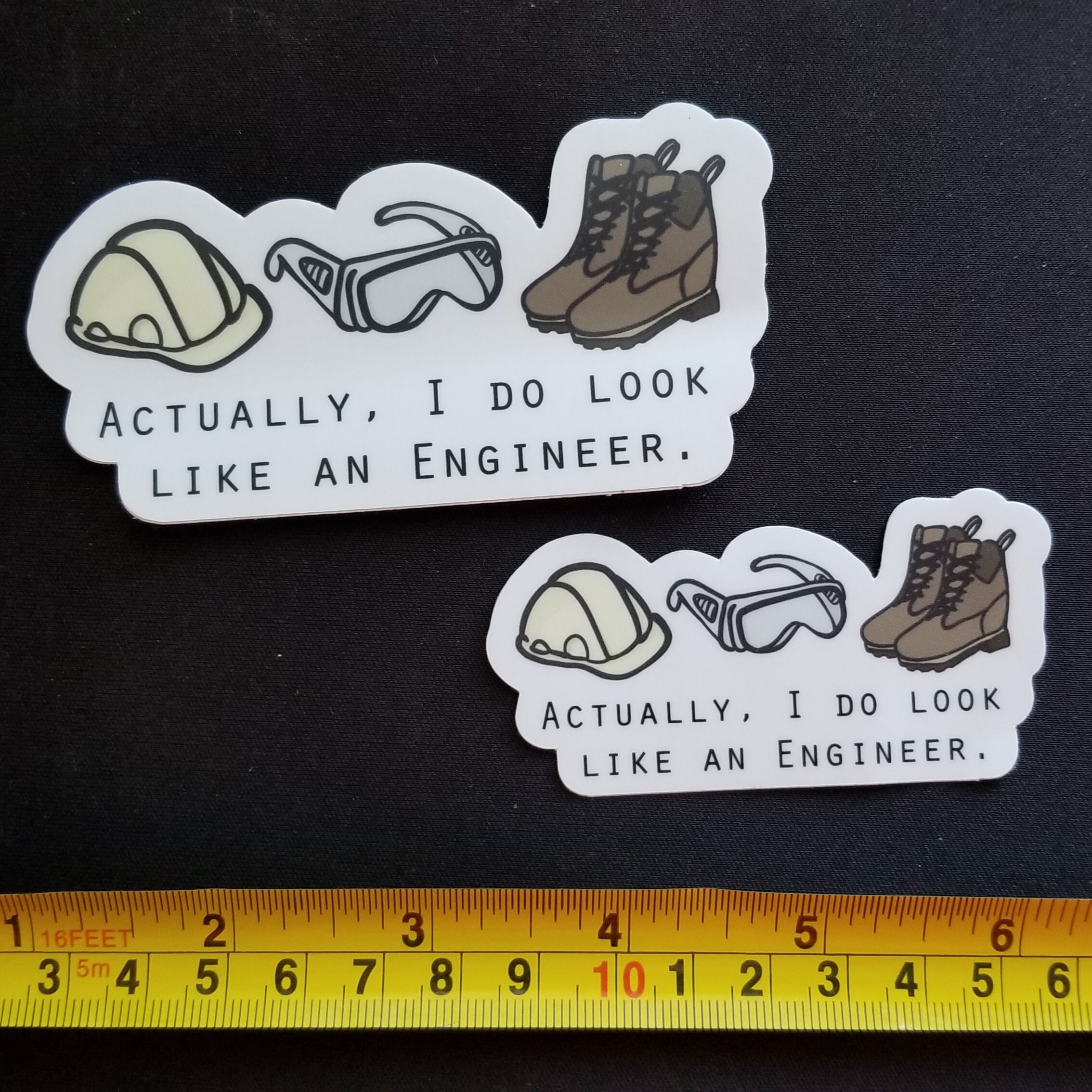 Actually, I Do Look Like an Engineer | Female | Sticker - Etsy