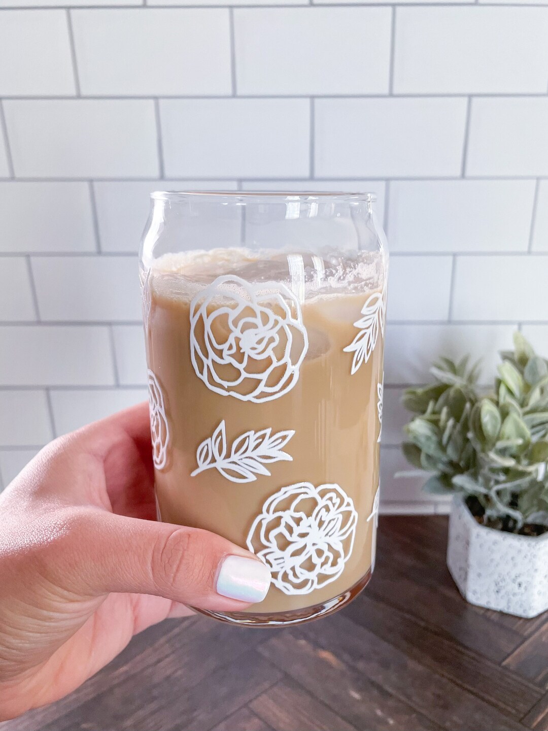 In Bloom Glass Can - Etsy