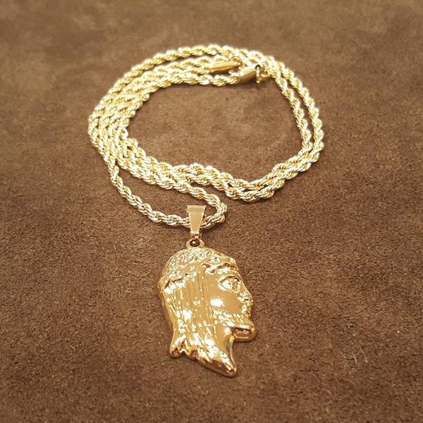 Jesus Piece Necklace - Etsy