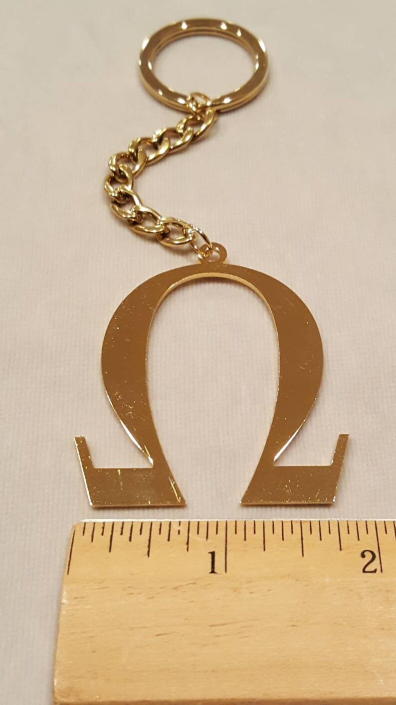 OMEGA SYMBOL KEYCHAIN - Etsy