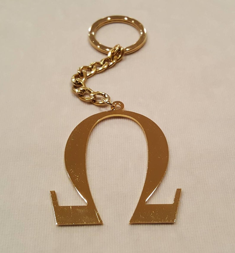 OMEGA SYMBOL KEYCHAIN - Etsy