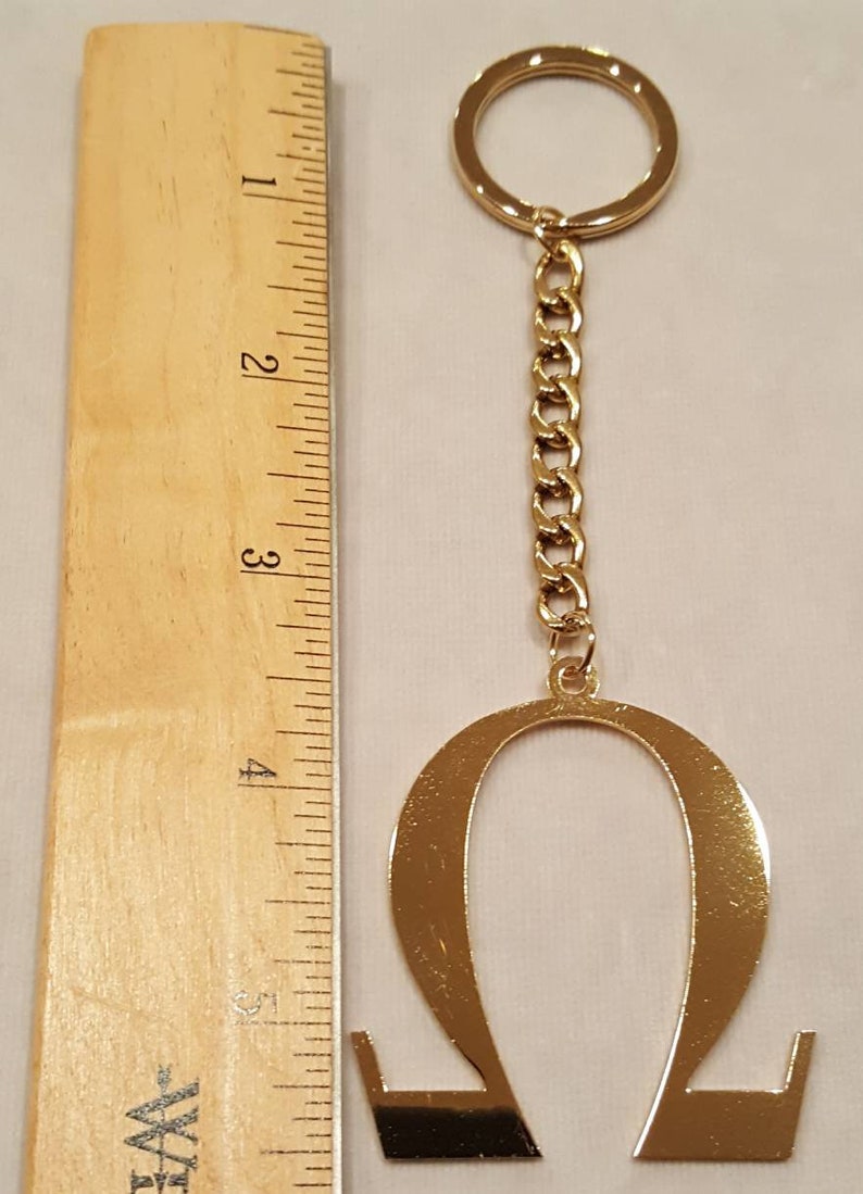 OMEGA SYMBOL KEYCHAIN - Etsy