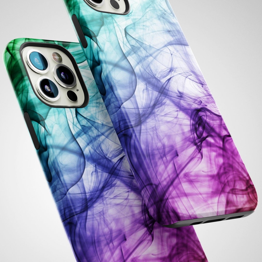 Rainbow Smoke iPhone Case: Protective Phone Cover - Etsy UK