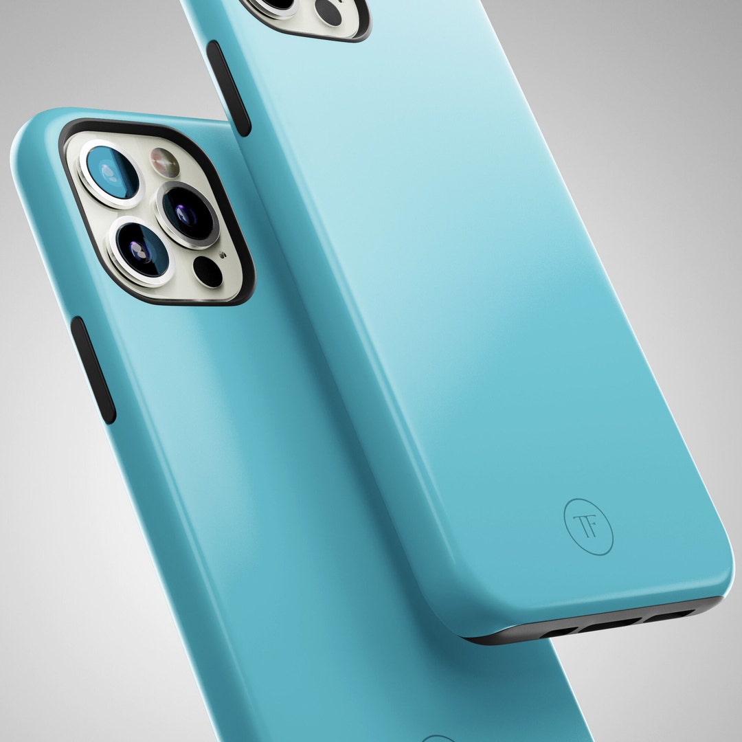 Sky Blue iPhone Case, iPhone 13 Mini Case, iPhone 12 Case, iPhone 11 ...