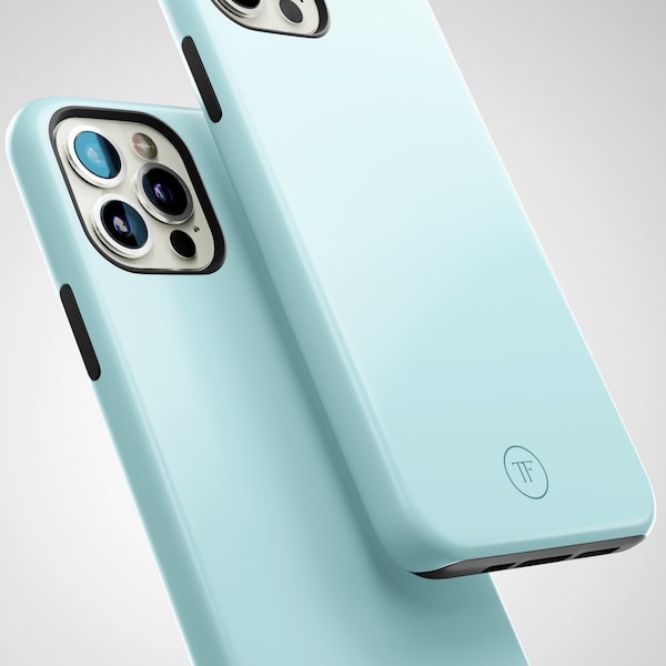 Light Blue Protective iPhone 13 Case - Etsy