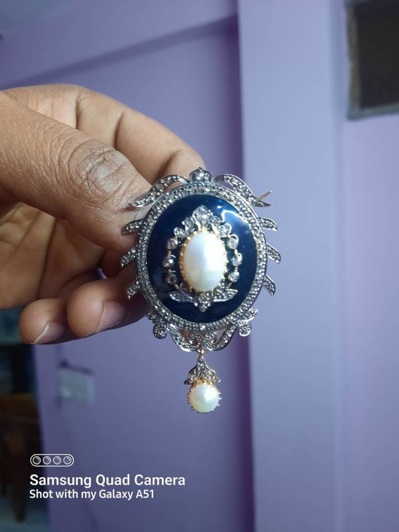 925 Sterling Silver Antique Brooch - Etsy