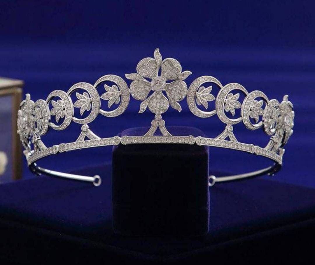 Tiara Crown With American Zirconia 925 Sterling Silver - Etsy