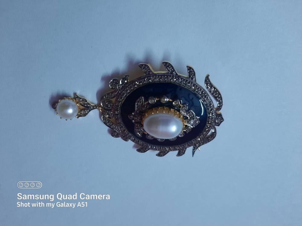 925 Sterling Silver Antique Brooch - Etsy