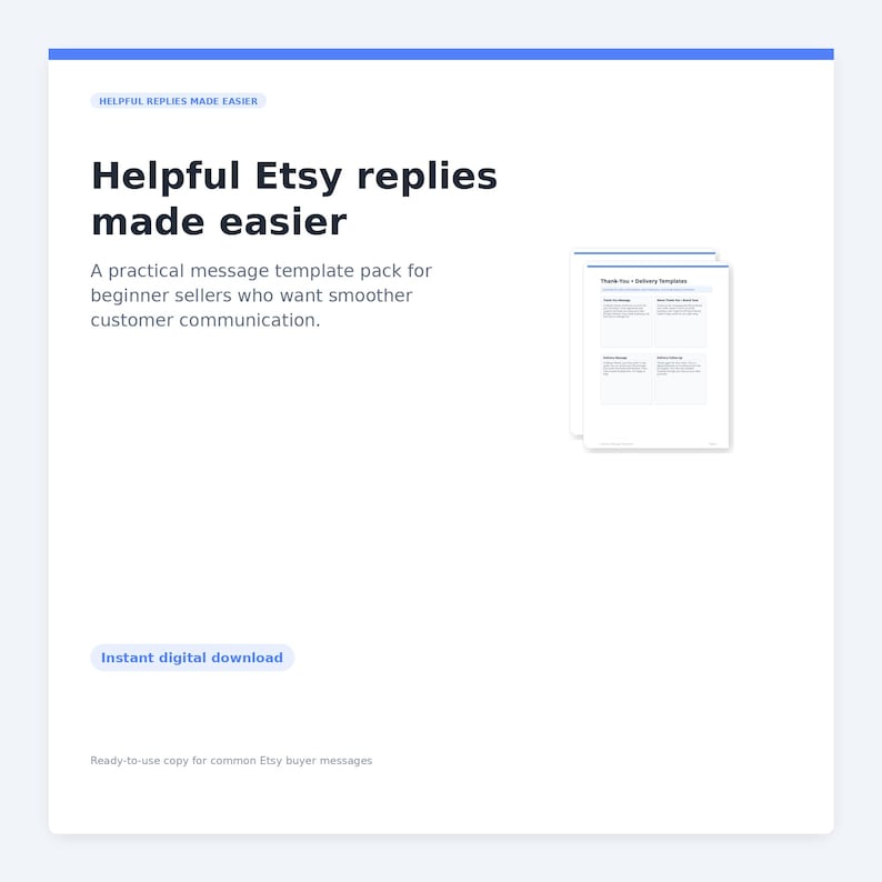 Customer Message Templates for Etsy Sellers - Etsy