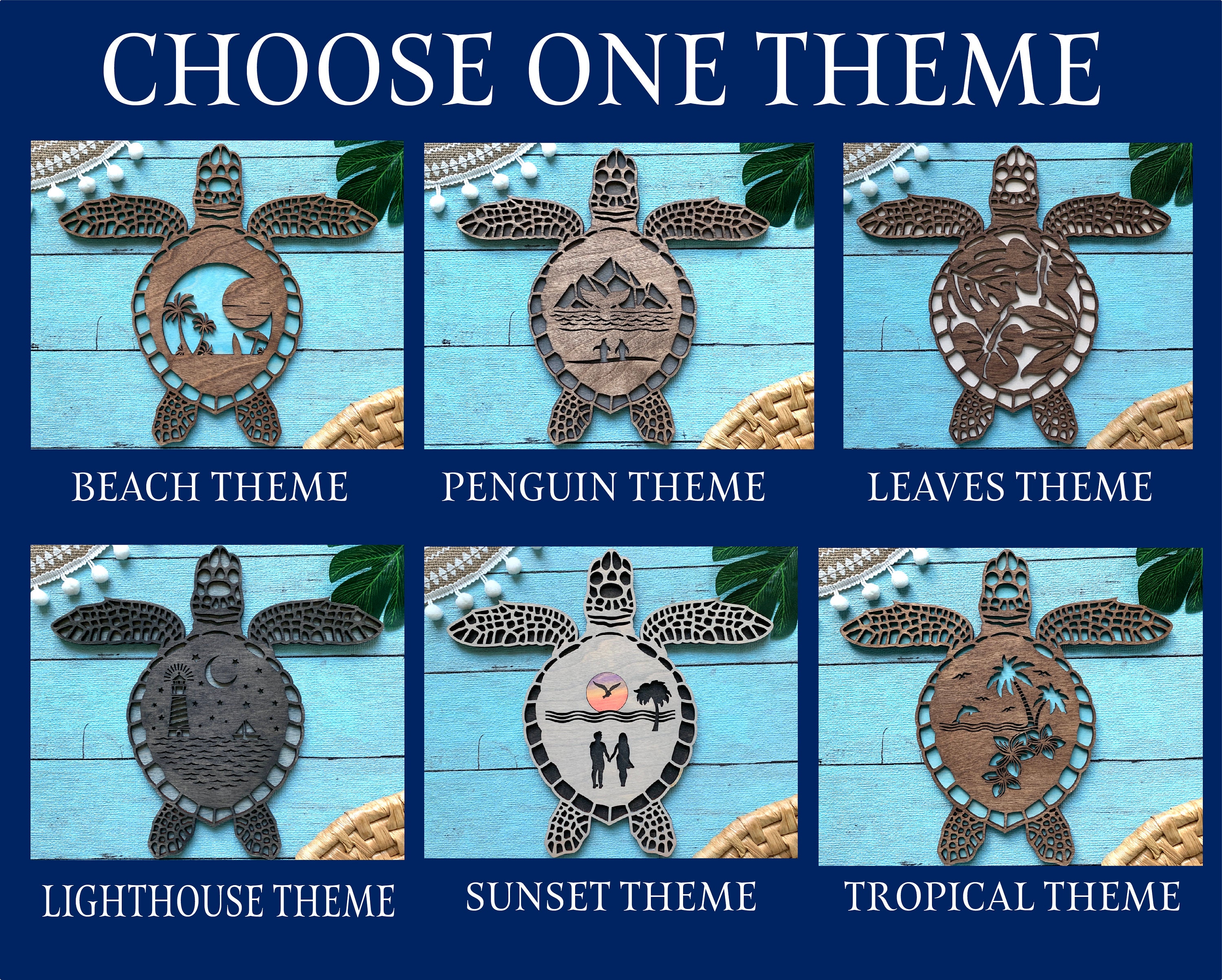 Sunset Wall Art / Sea Turtle Wall Art / Tropical Theme / Beach | Etsy