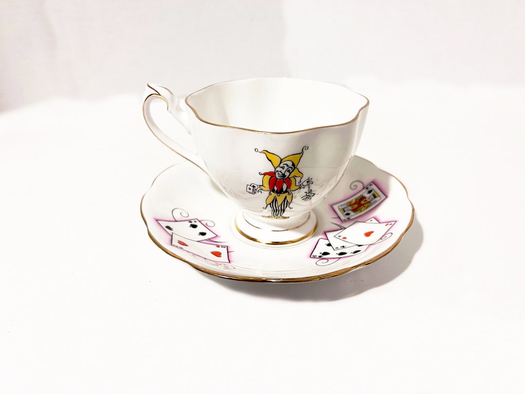 Queen Anne Lady Luck Teacup and Saucer/ 1960s Bone English China - Etsy