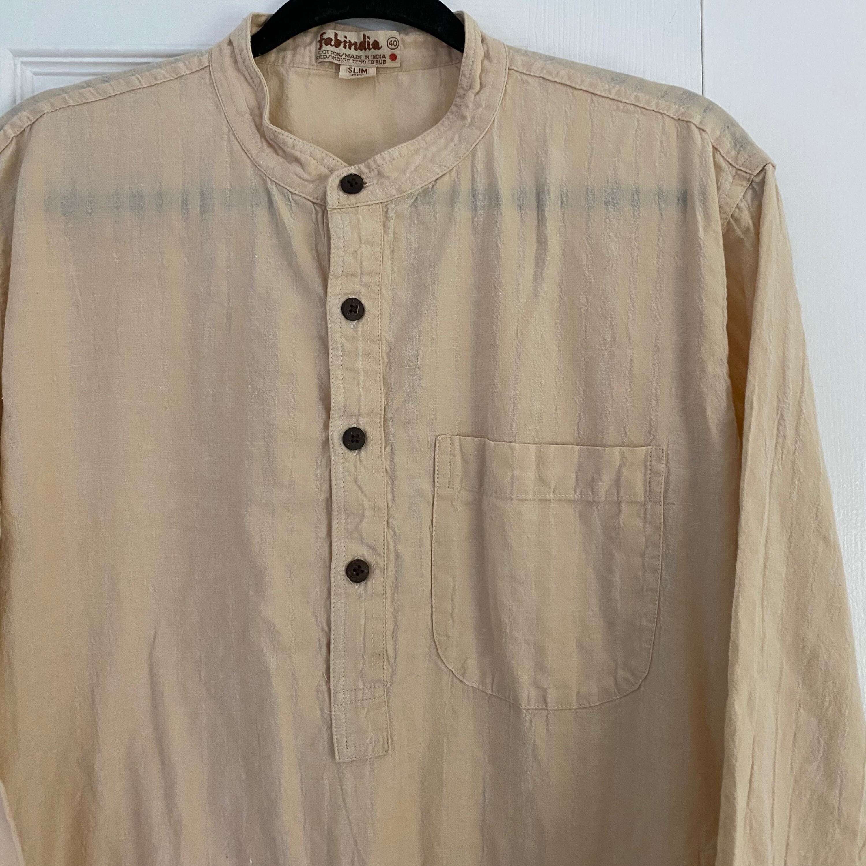 Mens Hebrew Garment Yellow Striped Tunic Top With Cream - Etsy