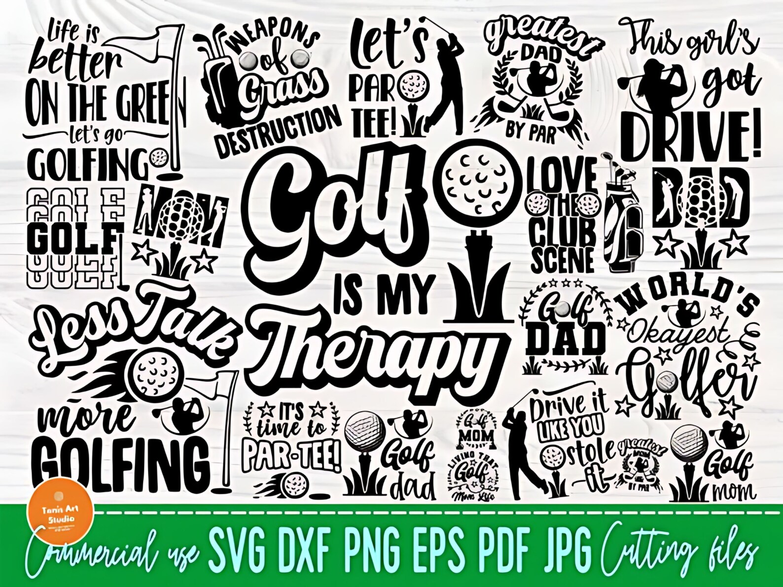 Golf SVG Bundle, Golfing SVG Bundle, Golfer SVG, Golf Quotes Svg, Golf ...