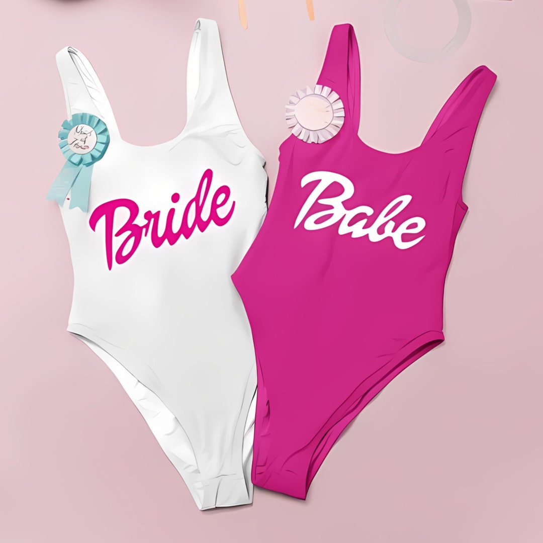 Bride And Babe Bachelorette Swimsuits Bachelorette Bathing Suits Bride