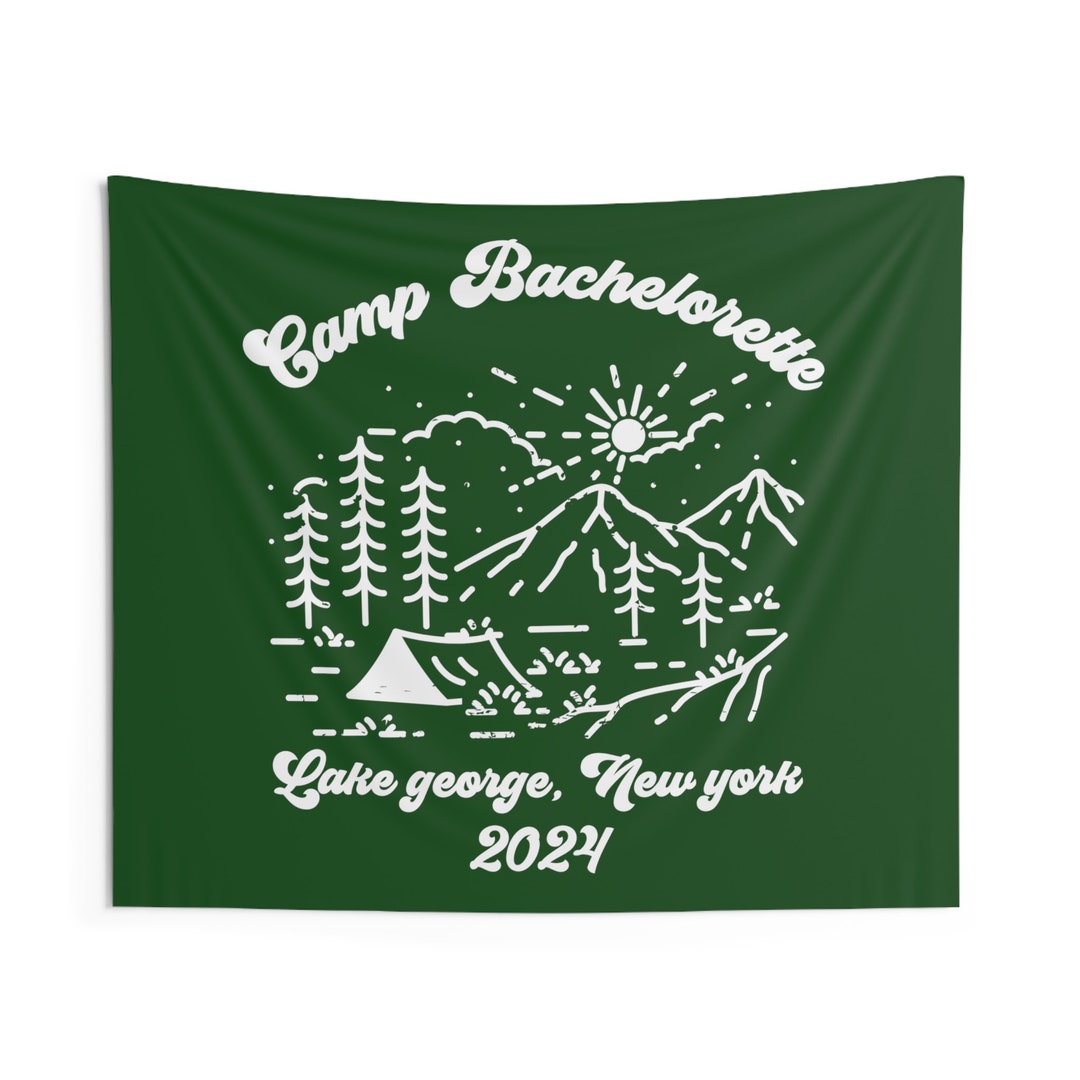 Camp Bachelorette Decor, Camping Bachelorette Banner, Camp Bach Flag ...
