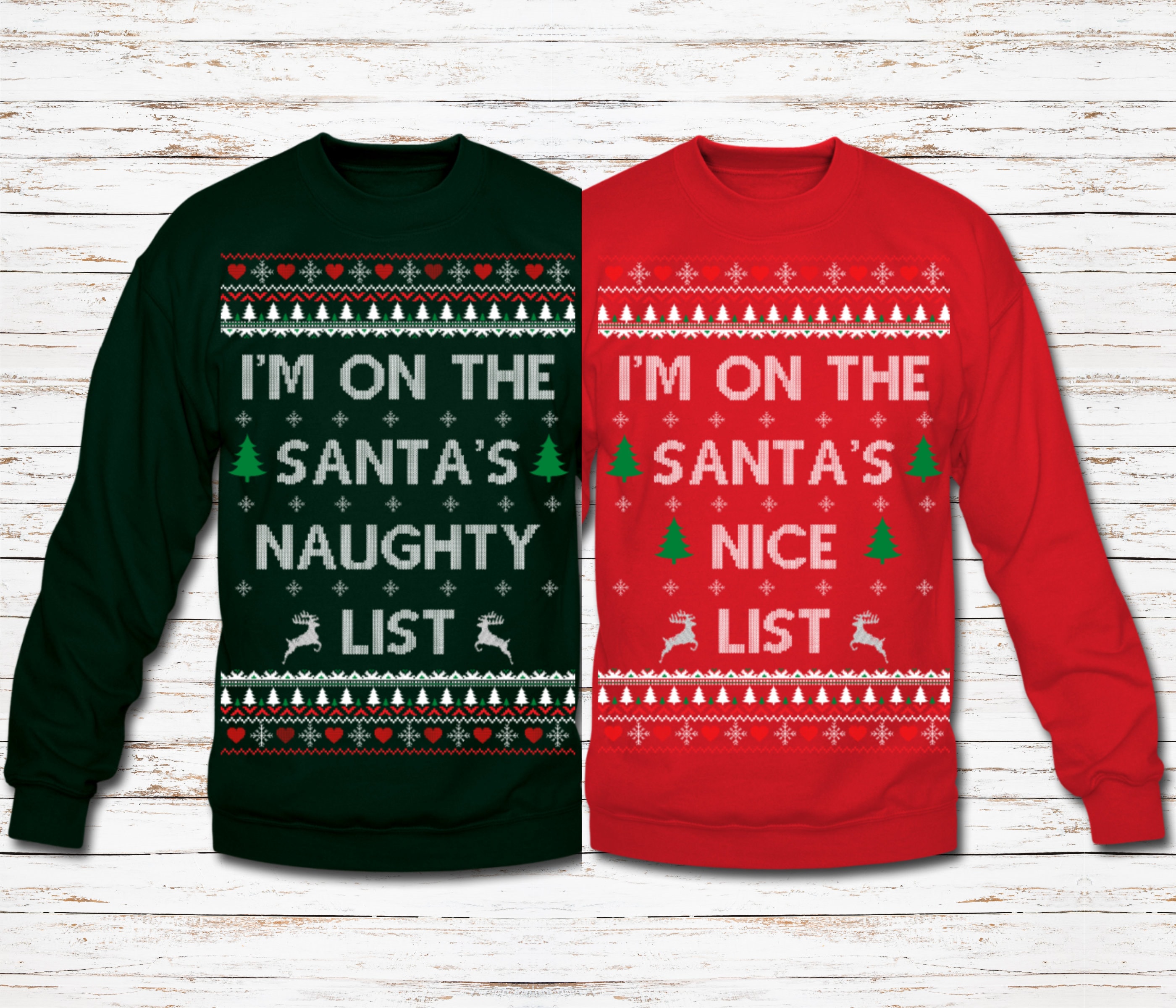 Ugly Christmas Sweater Couple Christmas Sweater Ugly Holiday | Etsy