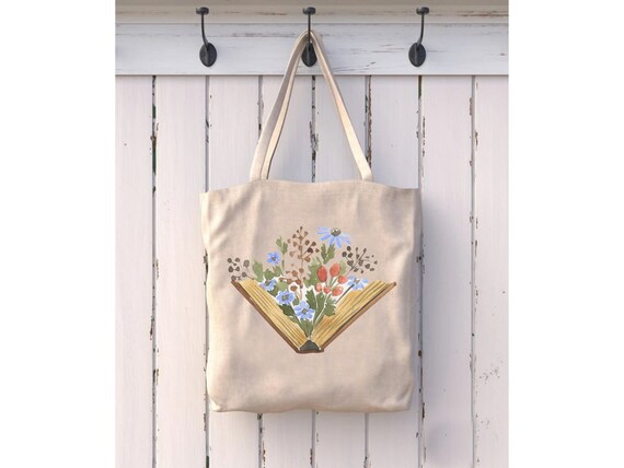 Book Tote Bag Library Bag Book Lovers Gift Book Lover Gift - Etsy