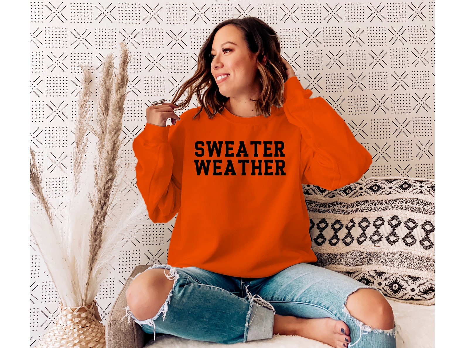 Fall Sweatshirt Women Sweater Weather Sweatshirt Fall | Etsy