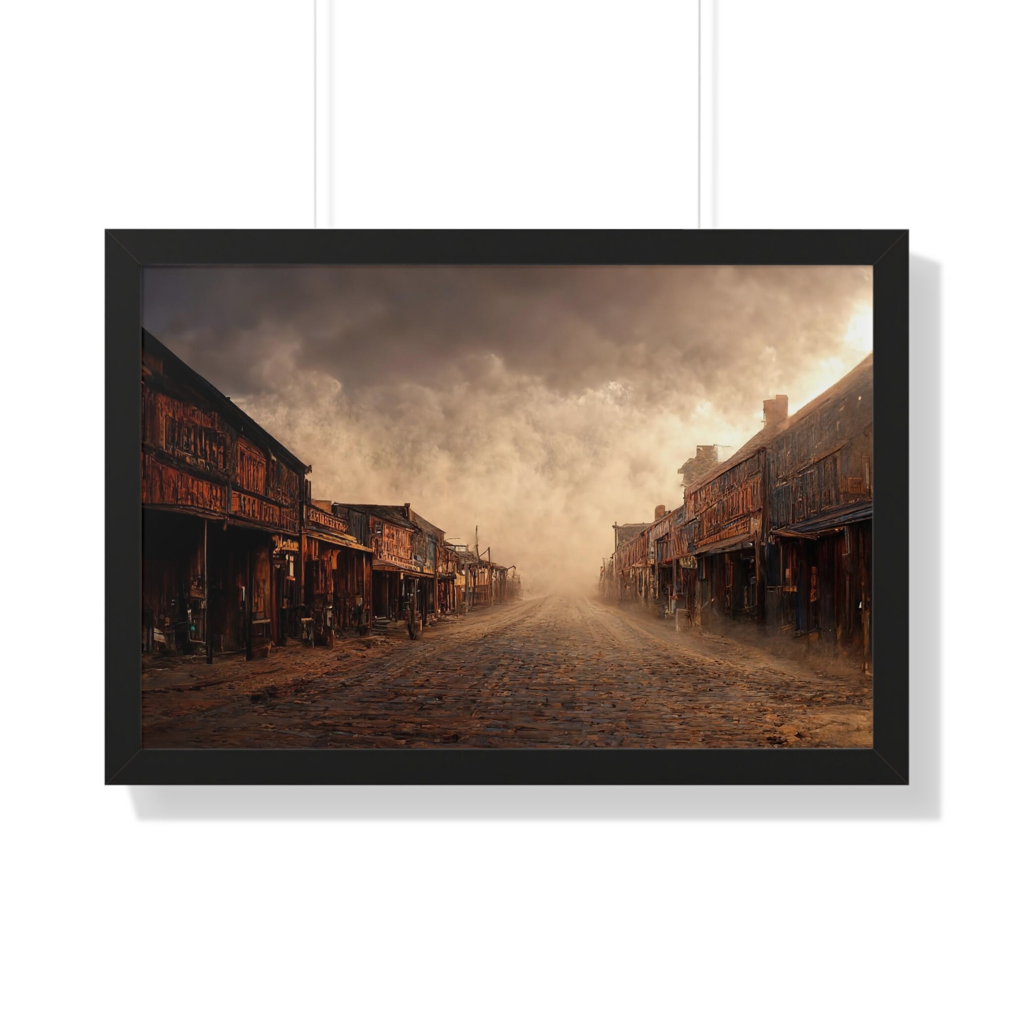 Old West Ghost Town Framed Horizontal Poster - Etsy