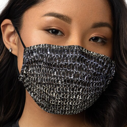 Medieval Mask Chainmail & Leather Armor Face Mask Knight - Etsy