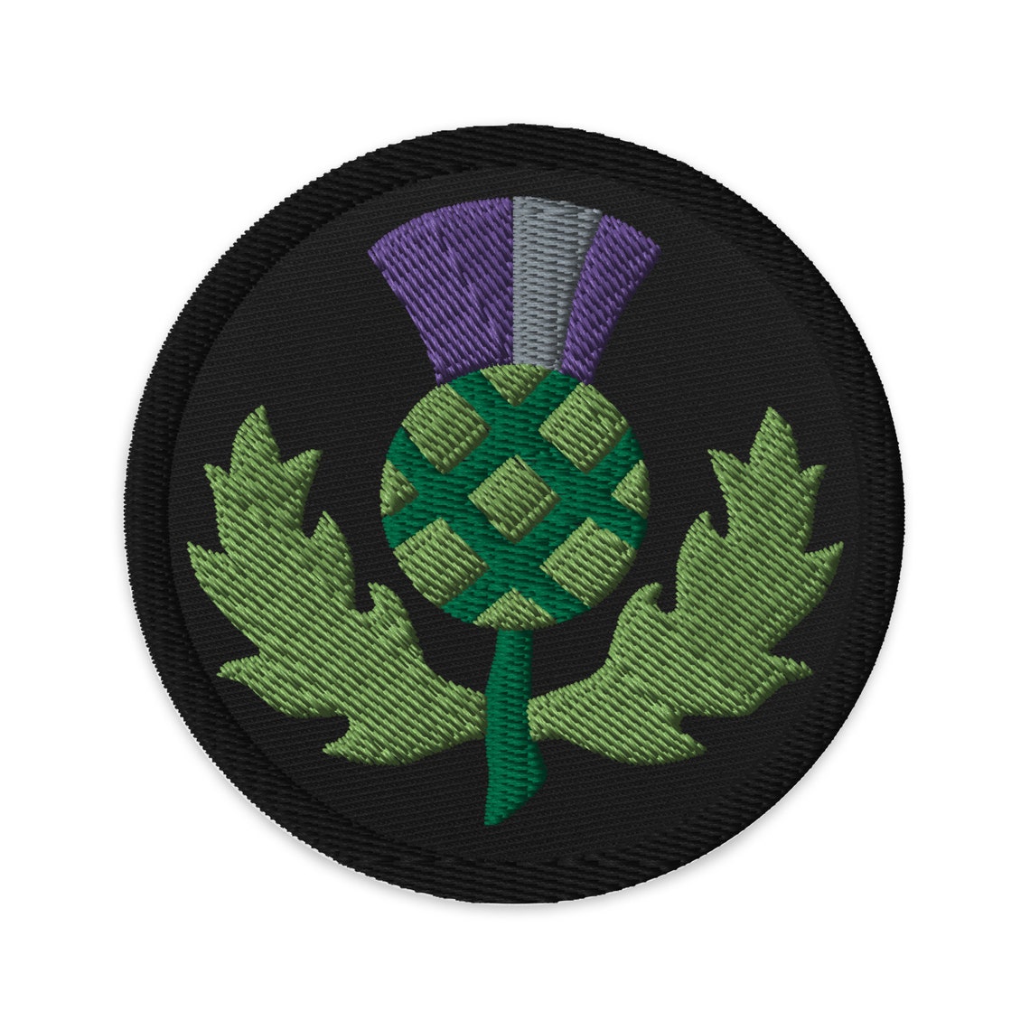 Scottish Thistle Embroidered Patches | Scottish Thistle Embroidered ...