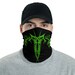 Black + Green Ninja Face Mask | Green +black Cloth Face Mask | Green ...
