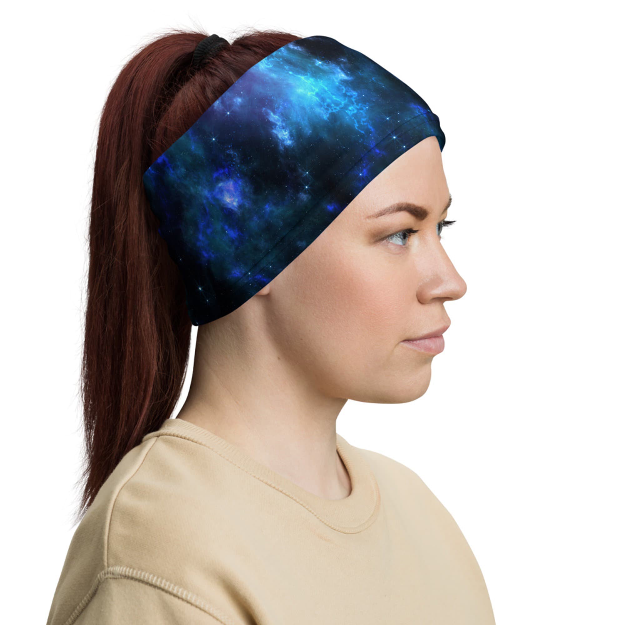 Blue Universe Face Mask | Space Cloth Face Mask | Blue Galaxy Face ...
