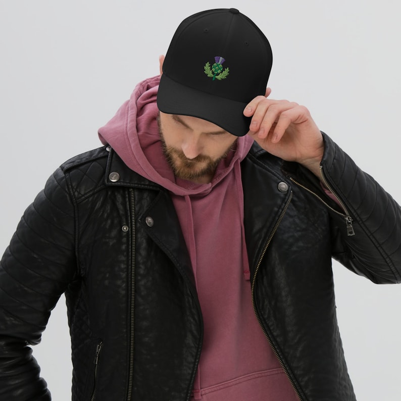Scottish Thistle Structured Twill Cap | Scottish Thistle Baseball Cap ...