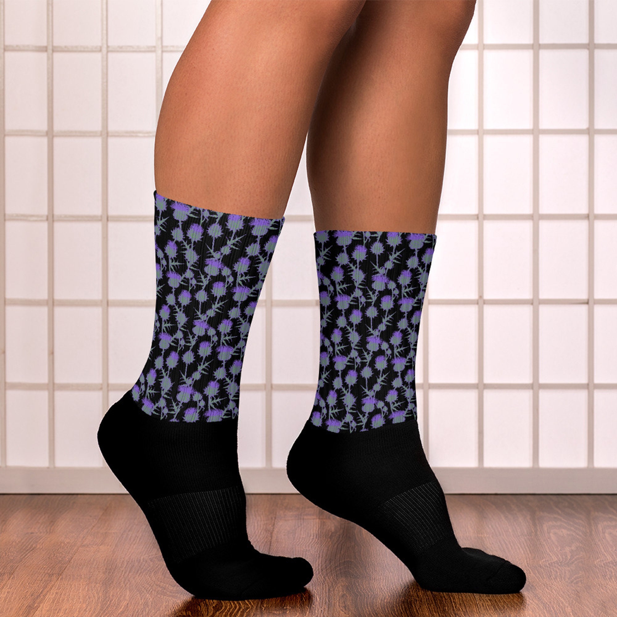 Scottish Thistle Socks | Scottish Highlands Socks| Thistle Cozy Socks ...