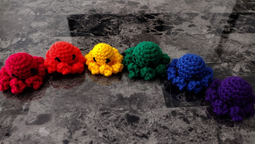 Mini Octo | Crochet Octopus | Desk Buddy Octo | Glow in the Dark Octo ...
