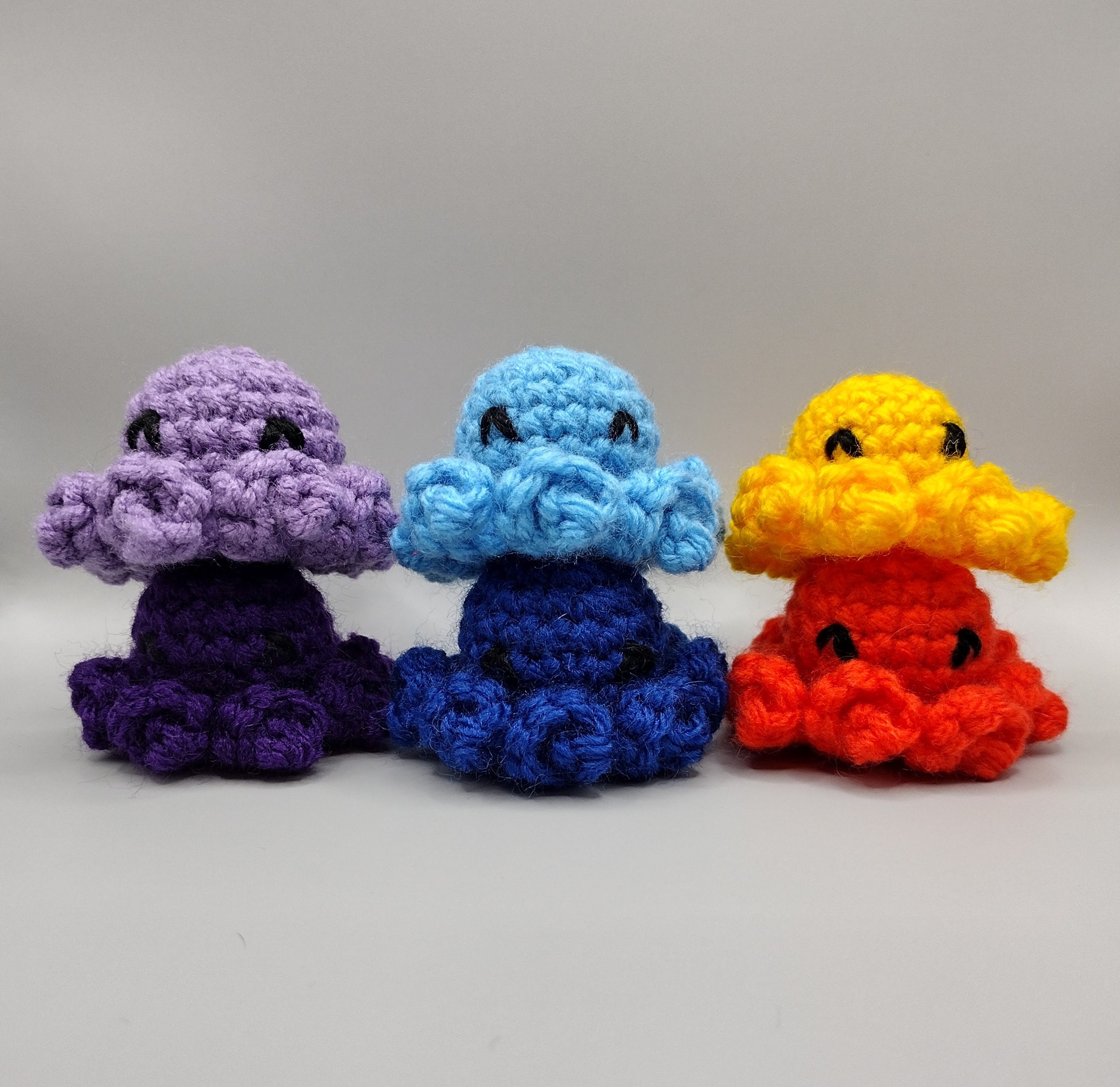 Mini Octo Crochet Octopus Desk Buddy Octo Glow in the - Etsy