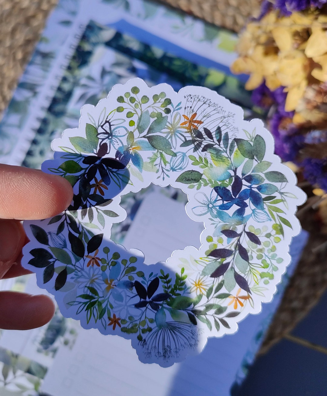 Flower Crown Stickers - Etsy