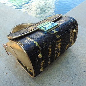 Genuine Python Bag Snakeskin Bag Handbag Purse Real Snake Skin Bag ...