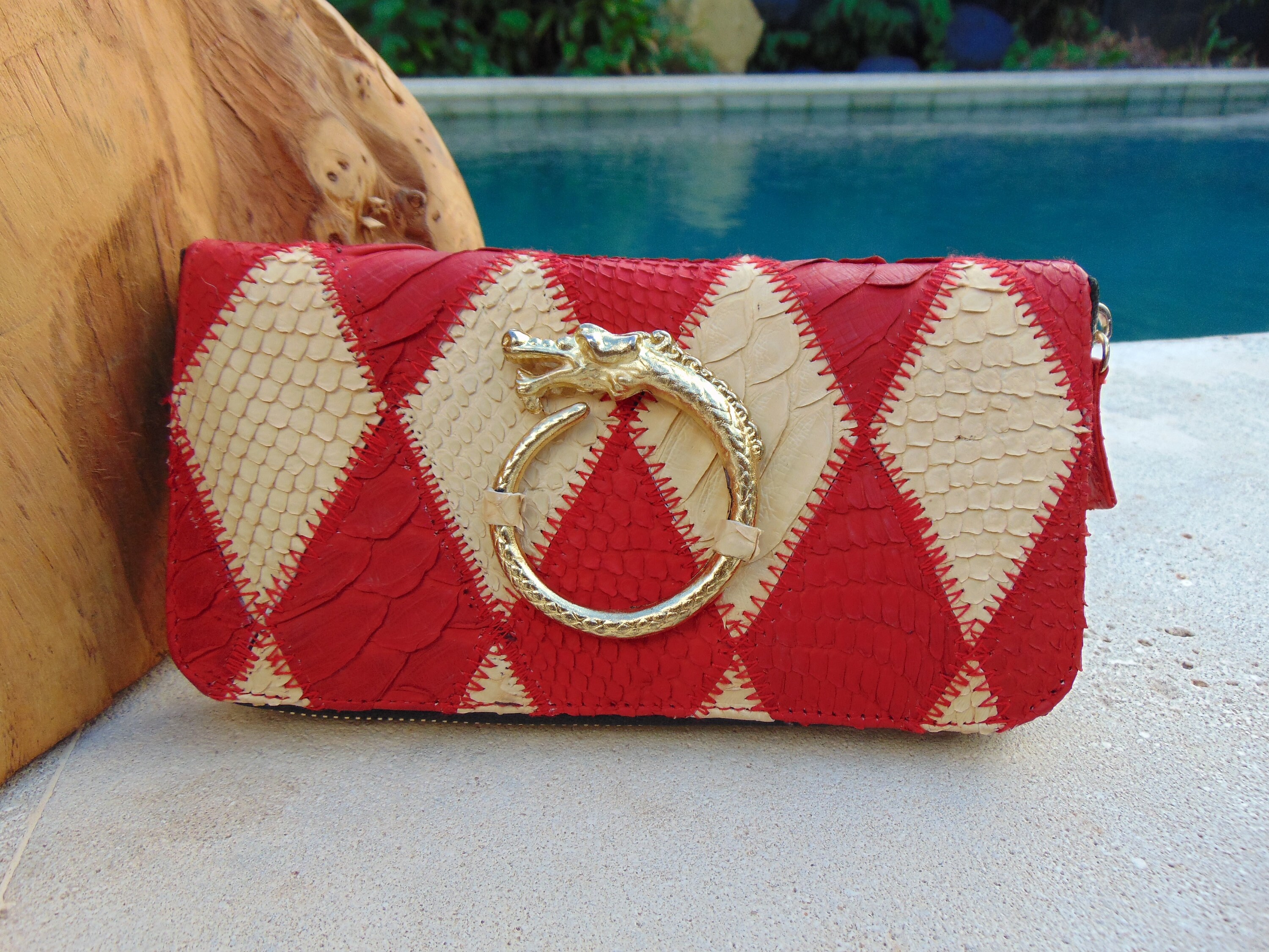 Genuine python snakeskin woman wallet real leather snake skin | Etsy